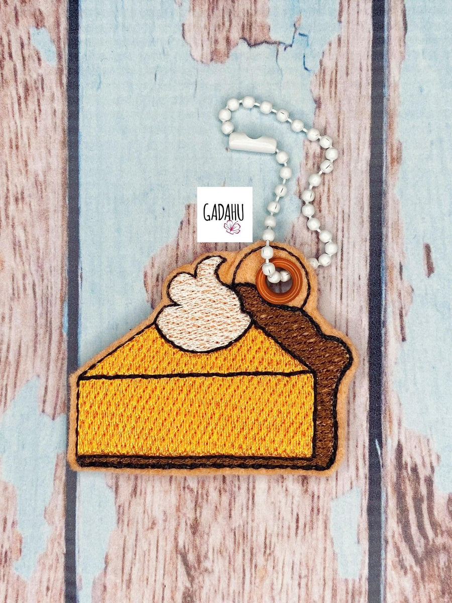 Pumpkin Pie charm. Embroidery Design ITH 4x4/5x7 hoop Instant Download ...